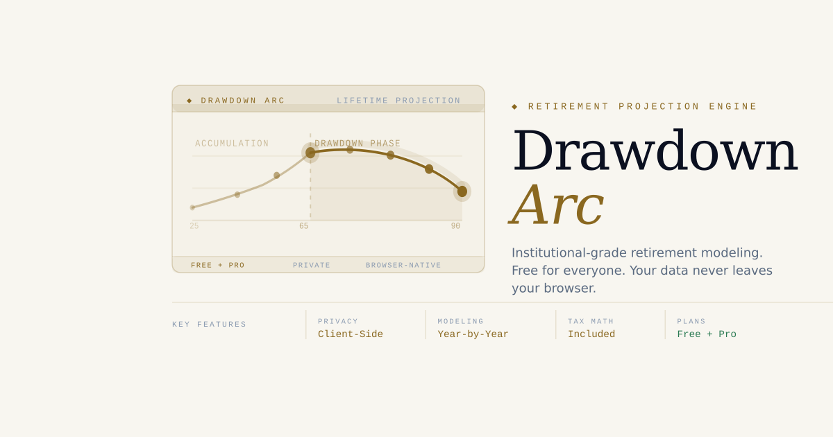 Drawdown Arc — Retirement Projection Engine